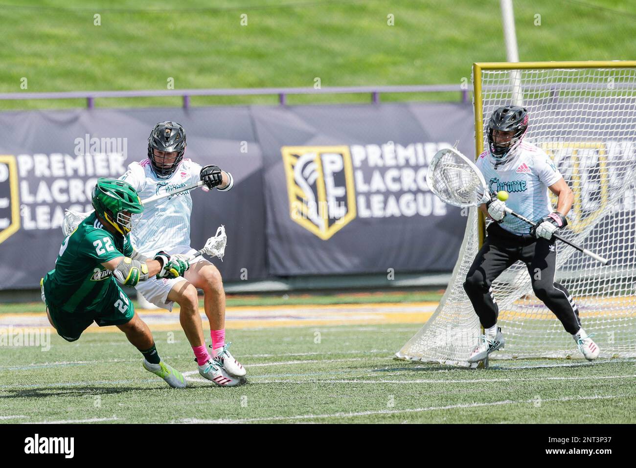 Lacrosse Players Shooting