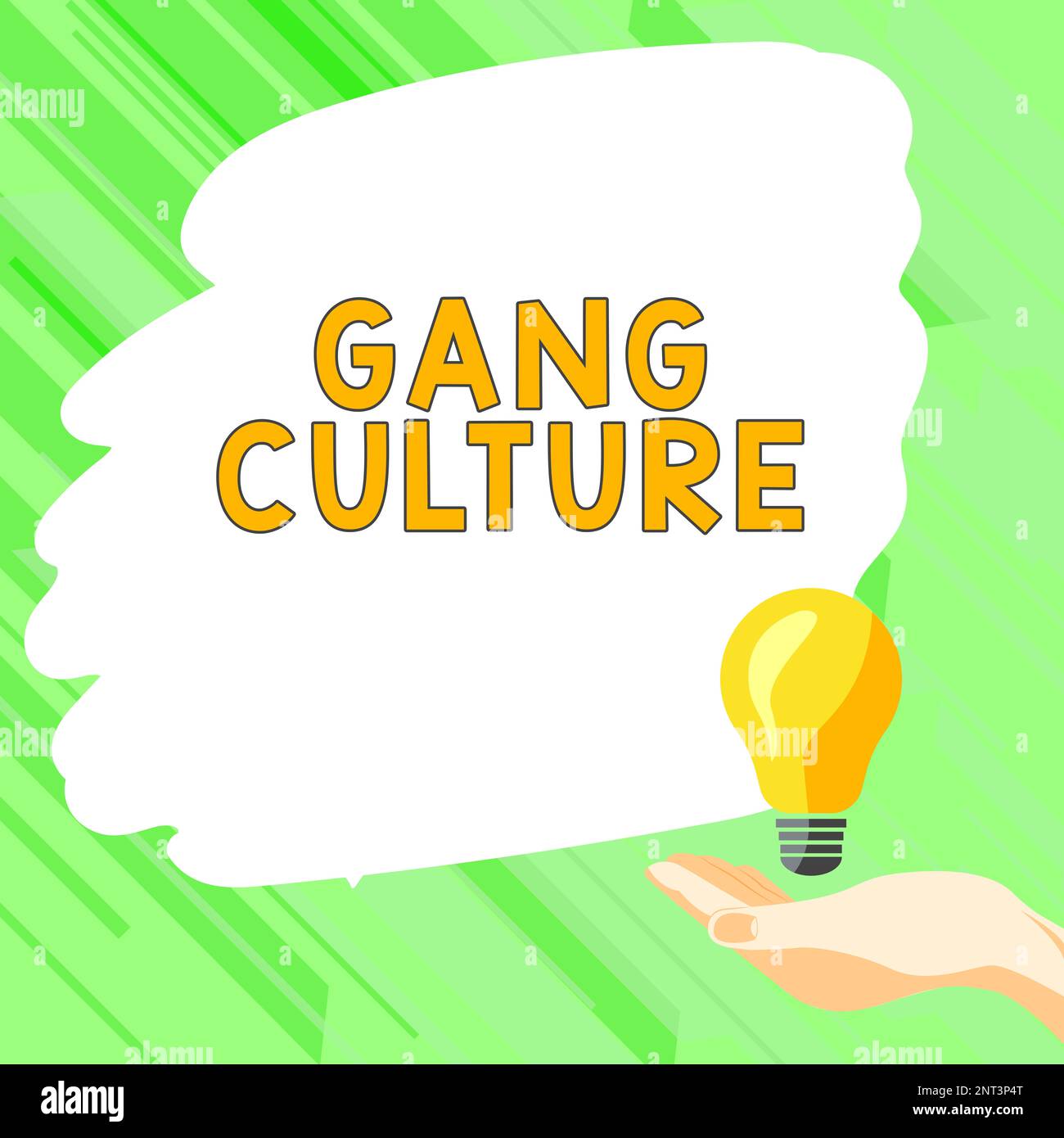 Handwriting text Gang Culture. Word for particular organization of ...