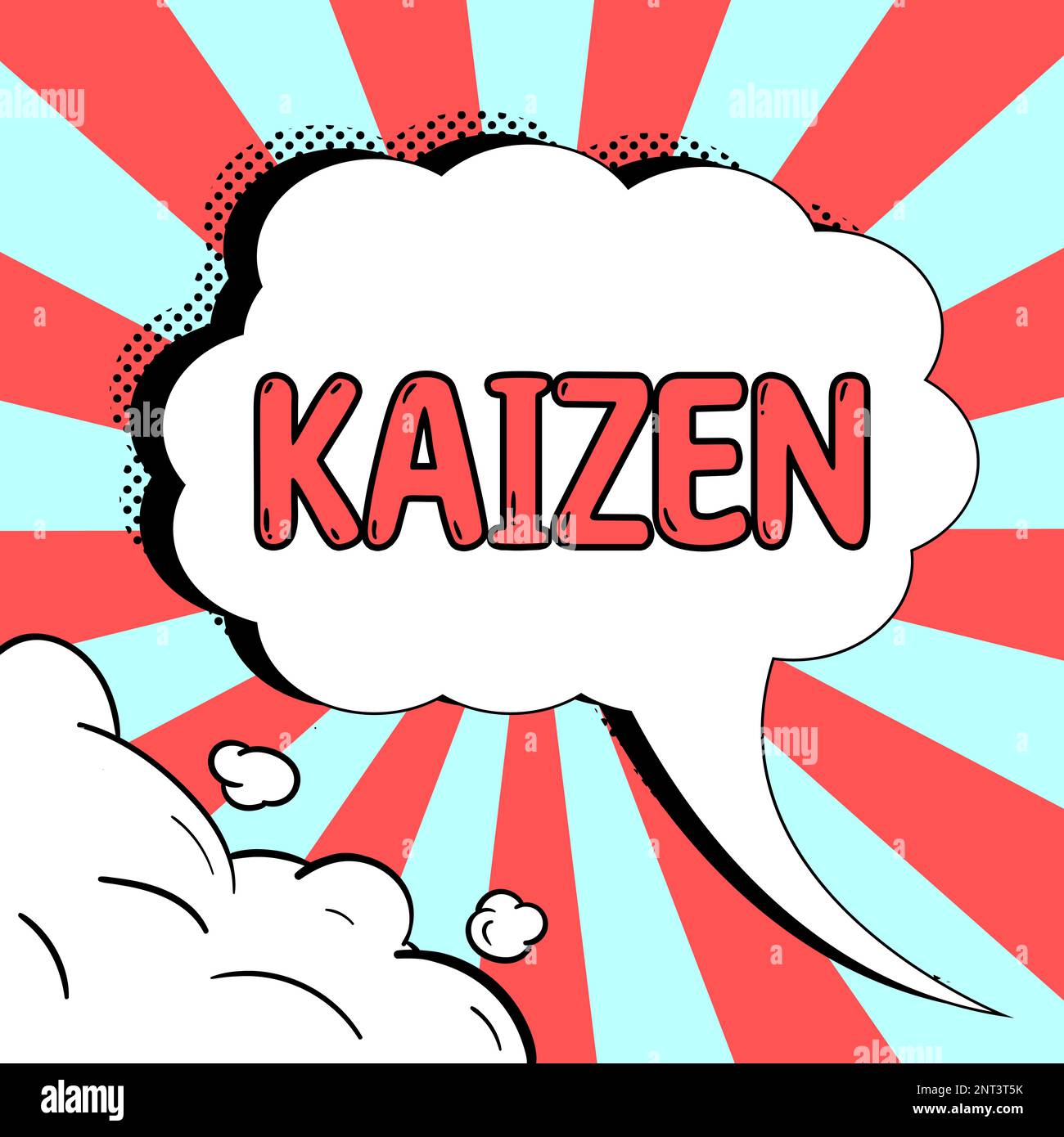 Handwriting text Kaizen. Business idea a Japanese business philosophy ...