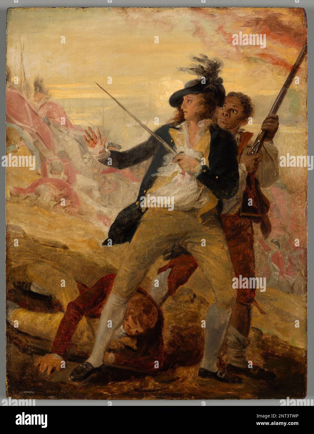 Lieutenant Thomas Grosvenor (1744–1825) and “Servant” (probably Asaba ...