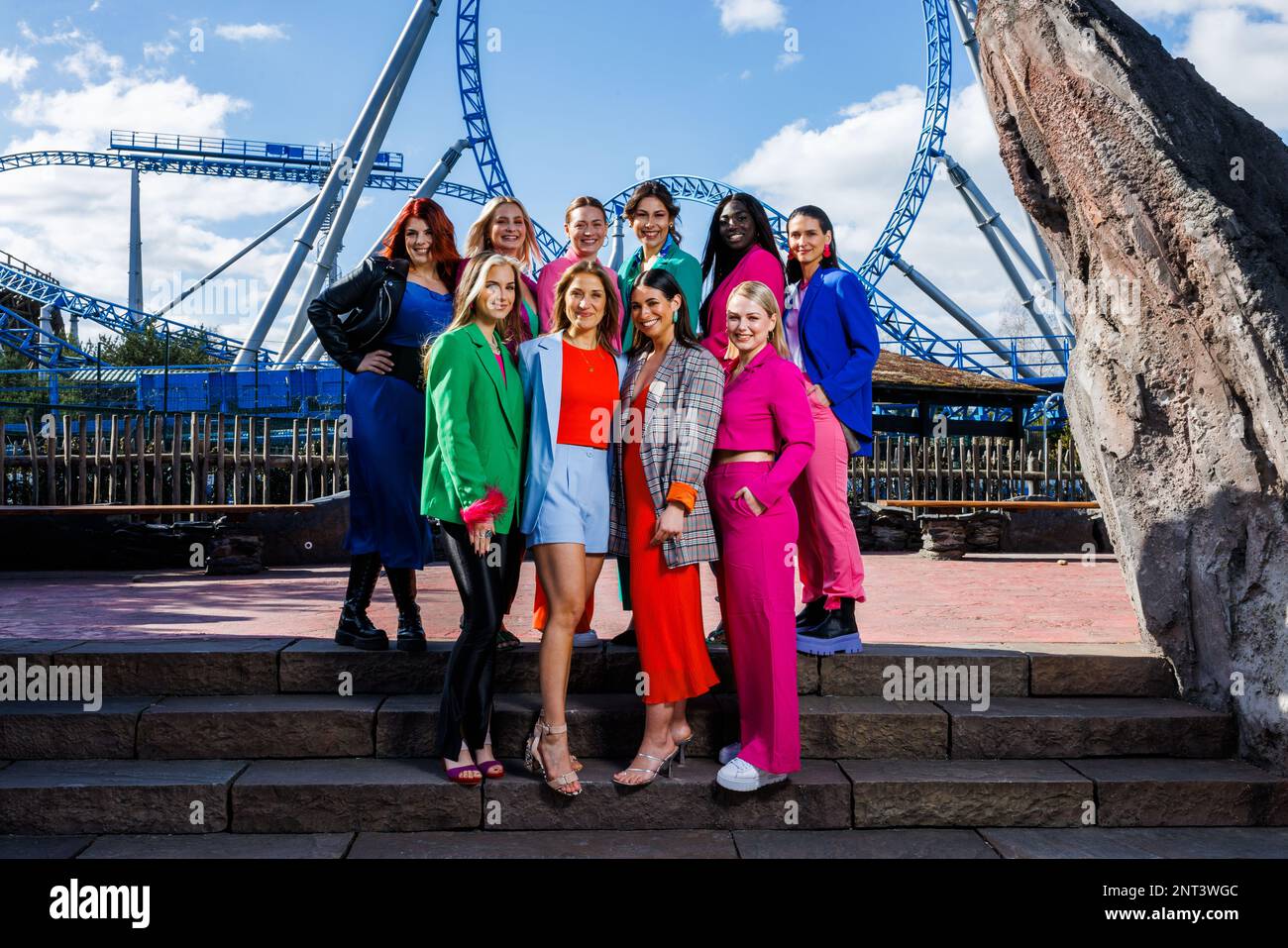 Rust, Germany. 27th Feb, 2023. Sandra Friedrichs (back row, l-r ...