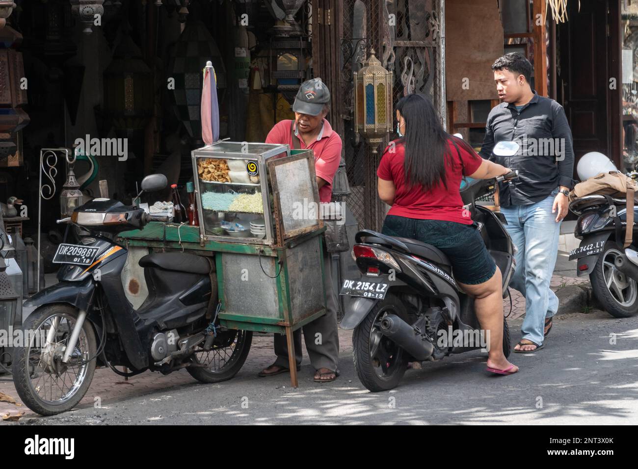Bali, Indonesia - january 22, 2019: Local street food sold by private ...