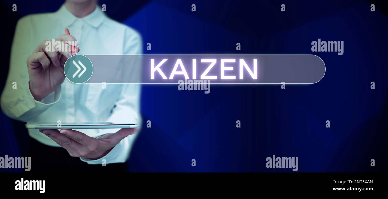 Conceptual display Kaizen. Business concept a Japanese business ...