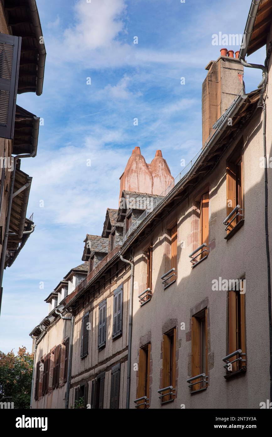 Old house in the city of Rodez in France Stock Photo - Alamy