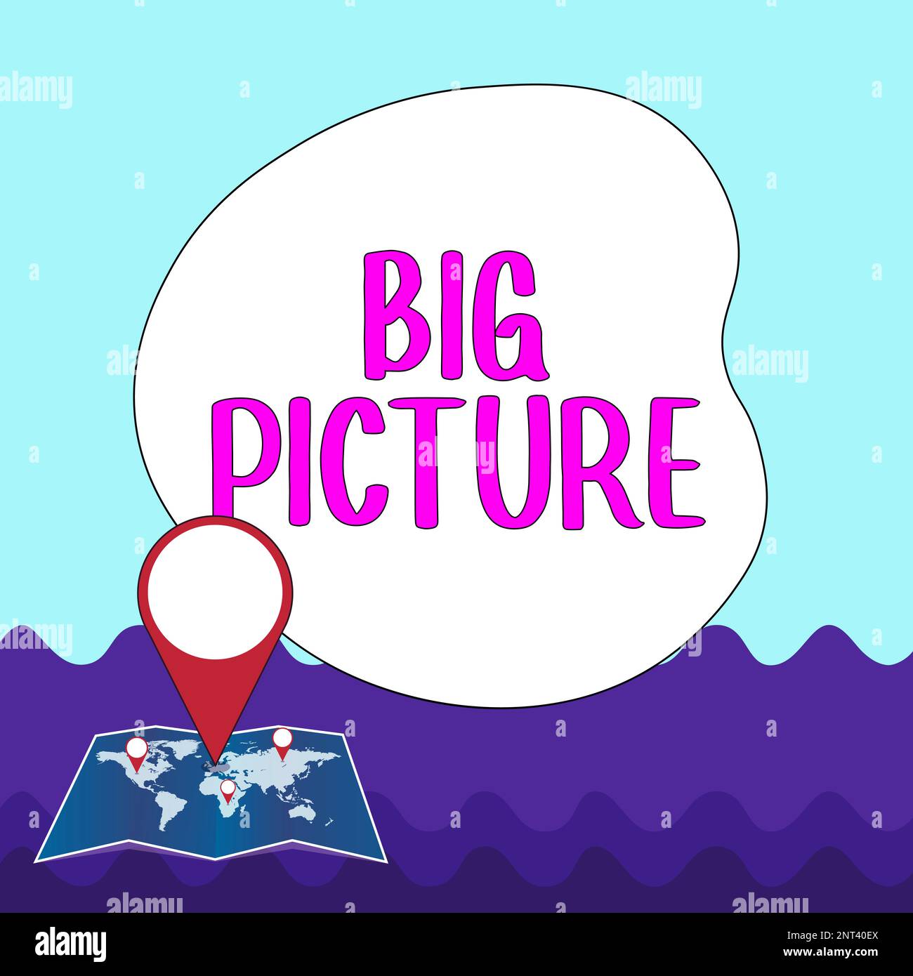 Conceptual display Big Picture. Concept meaning most important facts ...