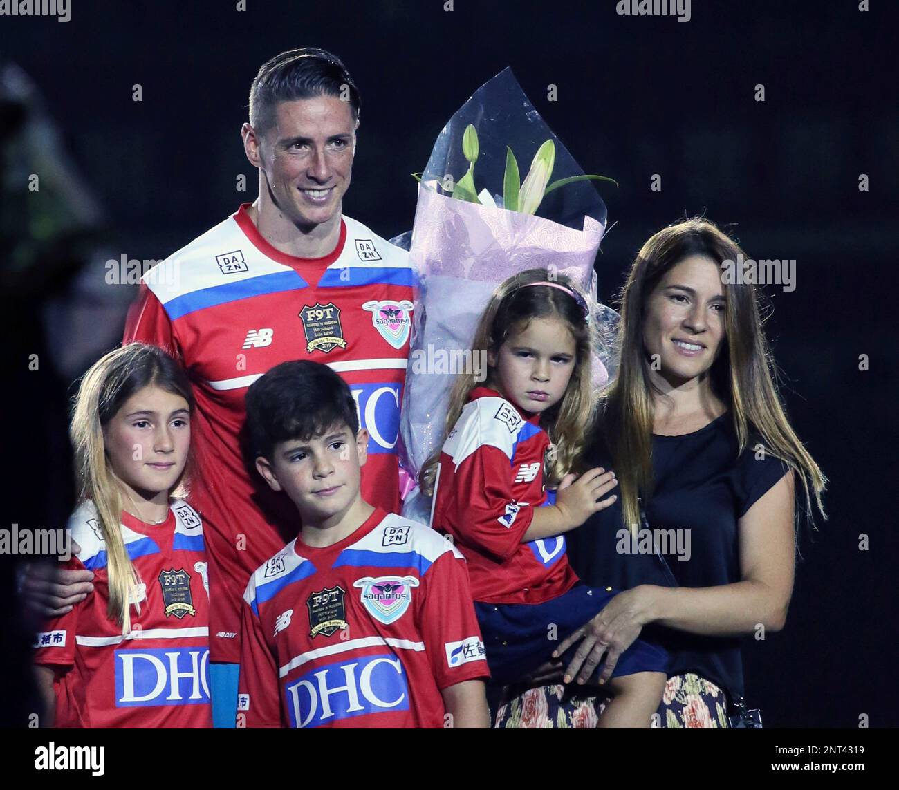 Spanish football player Fernando Torres of Sagan Tosu attends a ...