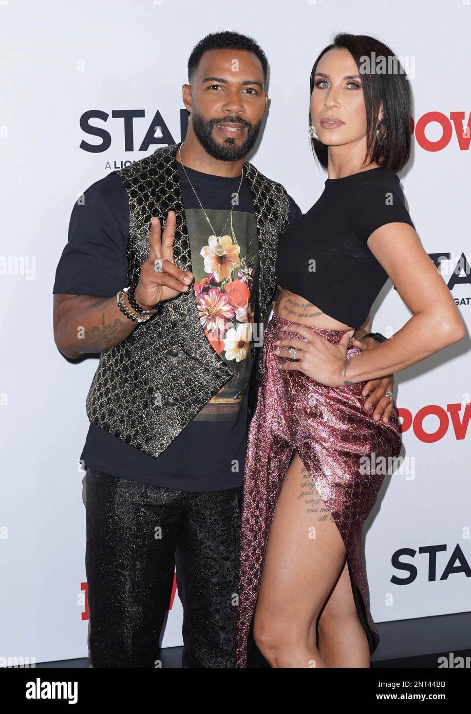 Photo by: zz/John Nacion/STAR MAX/IPx 2019 8/20/19 Omari Hardwick and Jennifer Pfautch at the ...