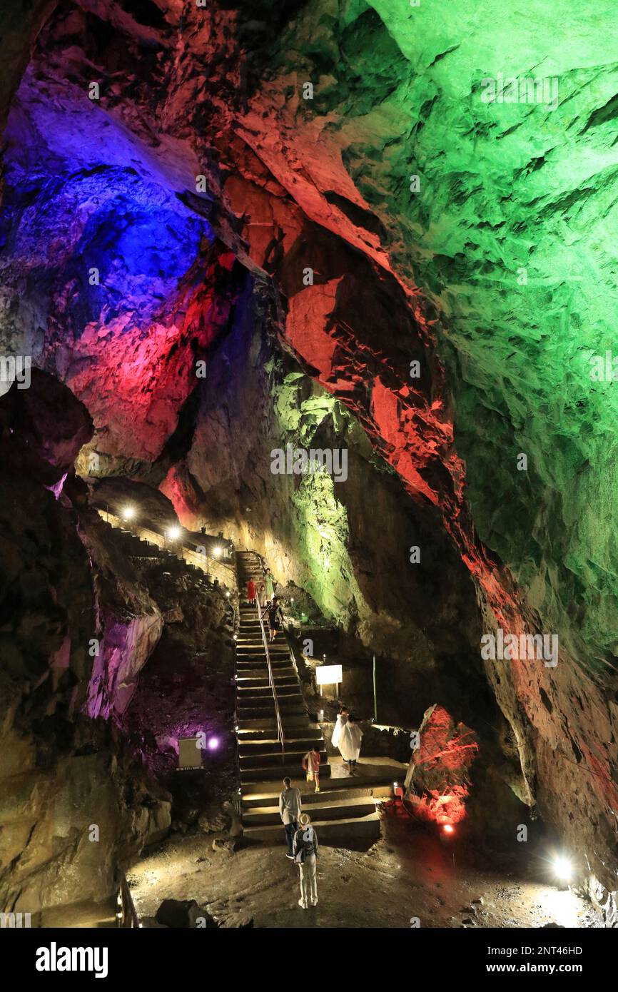 People visit Nippara Limestone Cave, one of the best karst limestone ...