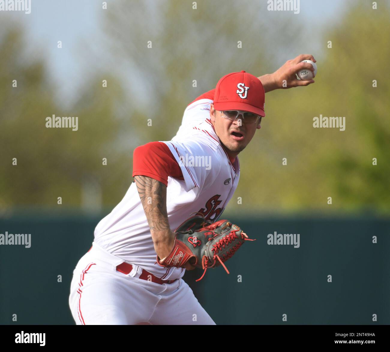 St. John's University Redstorm pitcher Turner French (16) during game ...