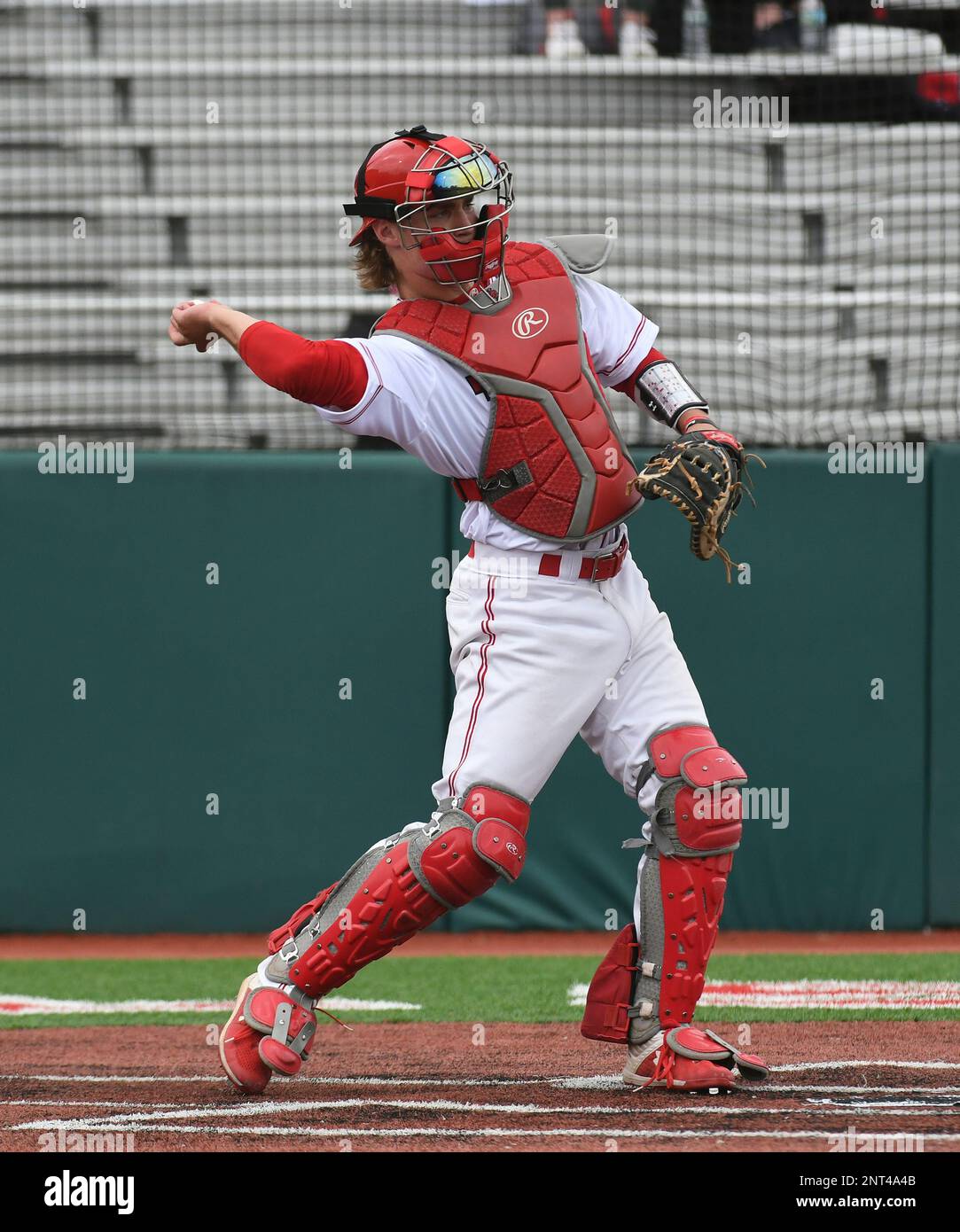 St. John's University Redstorm catcher Colin Wetterau (25) during game ...