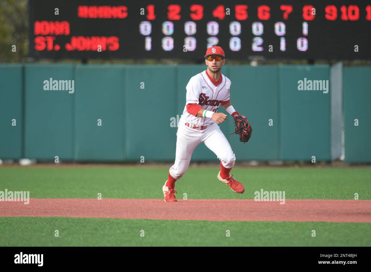 St. John's University Redstorm infielder Brandon Bossard (10) during ...