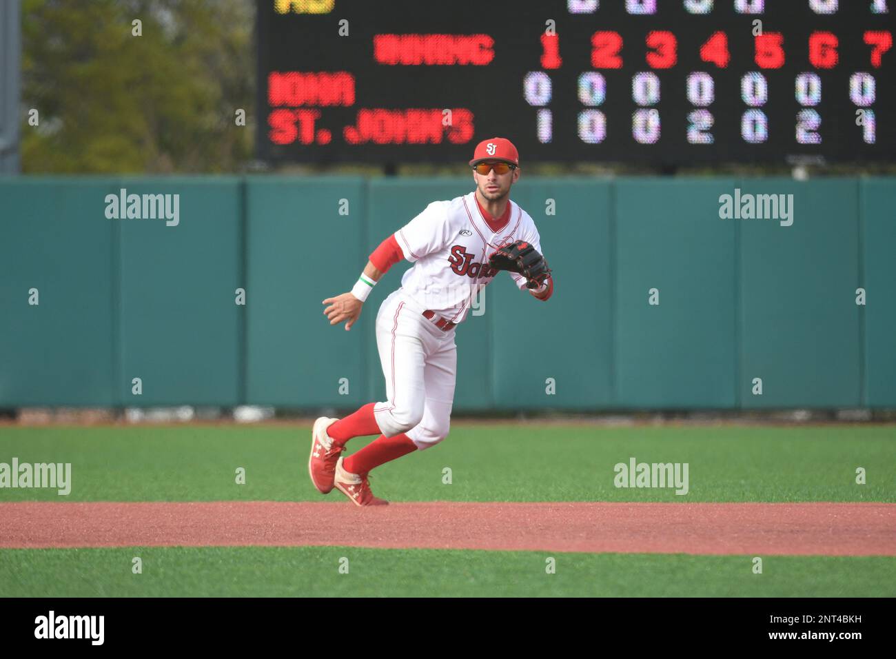 St. John's University Redstorm infielder Brandon Bossard (10) during ...