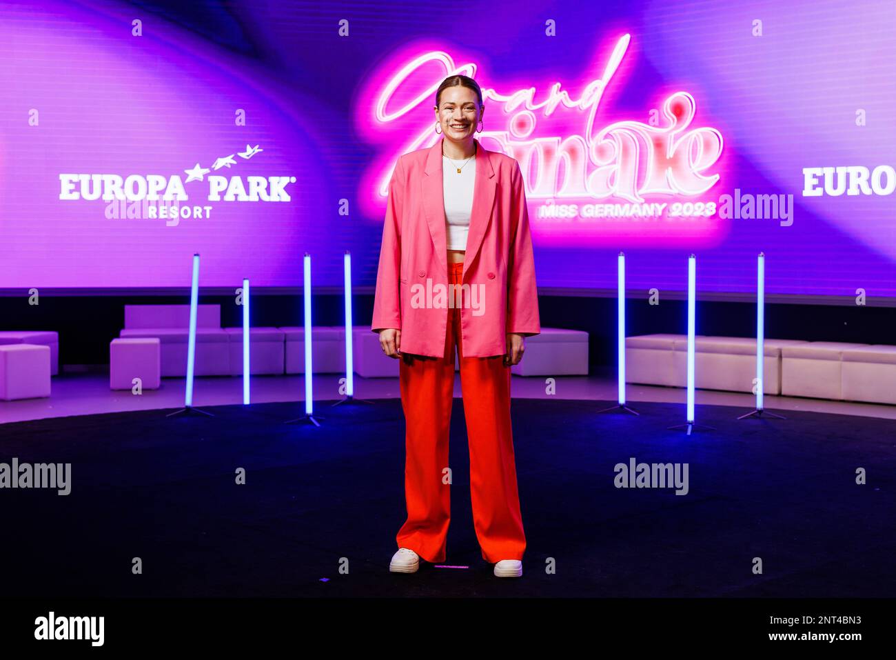 Rust, Germany. 27th Feb, 2023. Romy Kölzer poses during a photo session ...