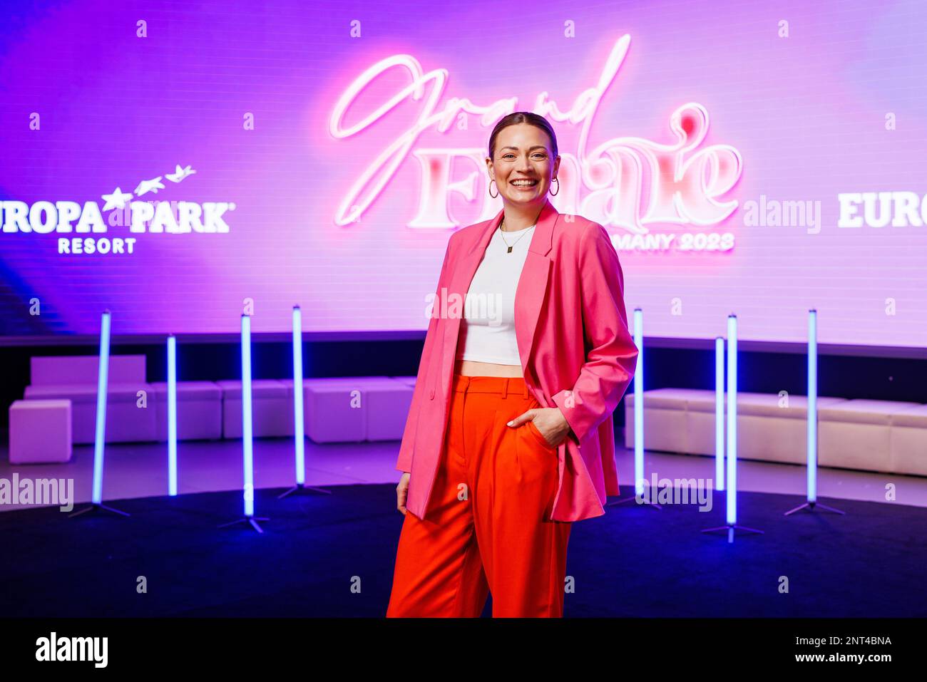 Rust, Germany. 27th Feb, 2023. Romy Kölzer poses during a photo session ...