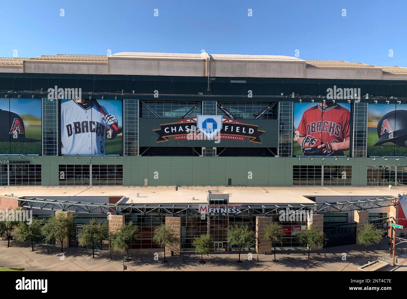 General overall view of Chase Field seen from the north, Friday, Aug ...