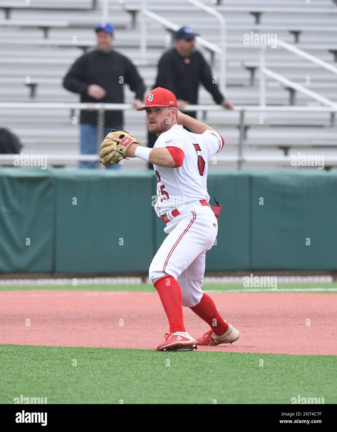St. John's University Redstorm infielder Carson Bartels (15) during ...