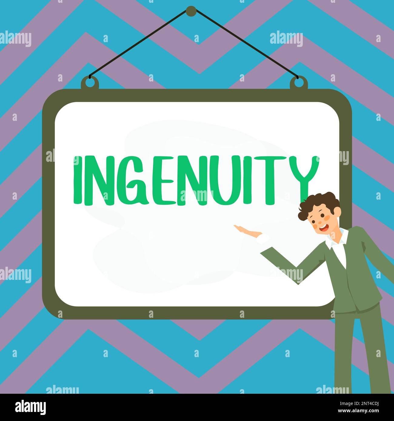 Sign displaying Ingenuity. Internet Concept the quality of being clever ...