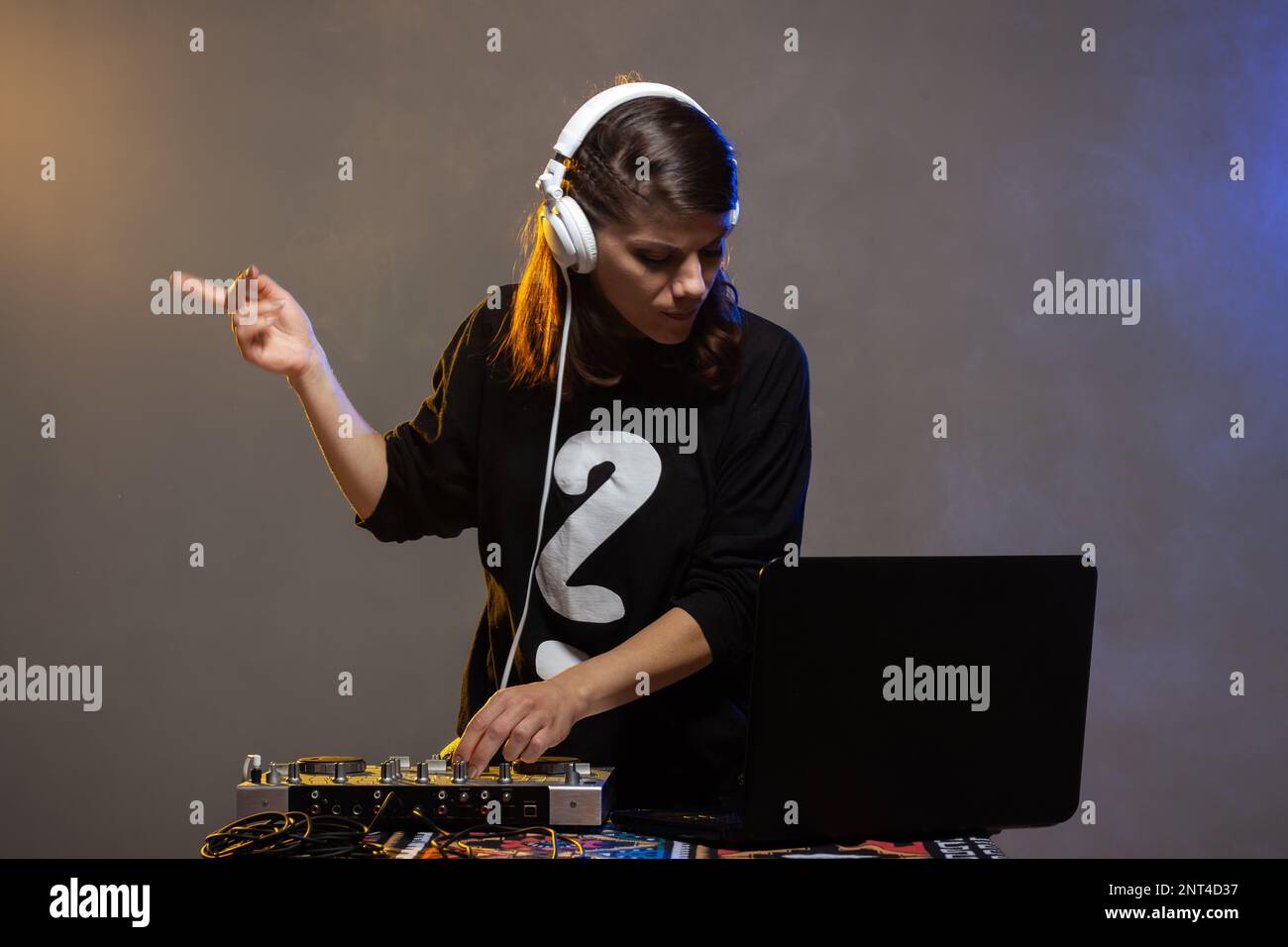 Dj Wearing Headphones