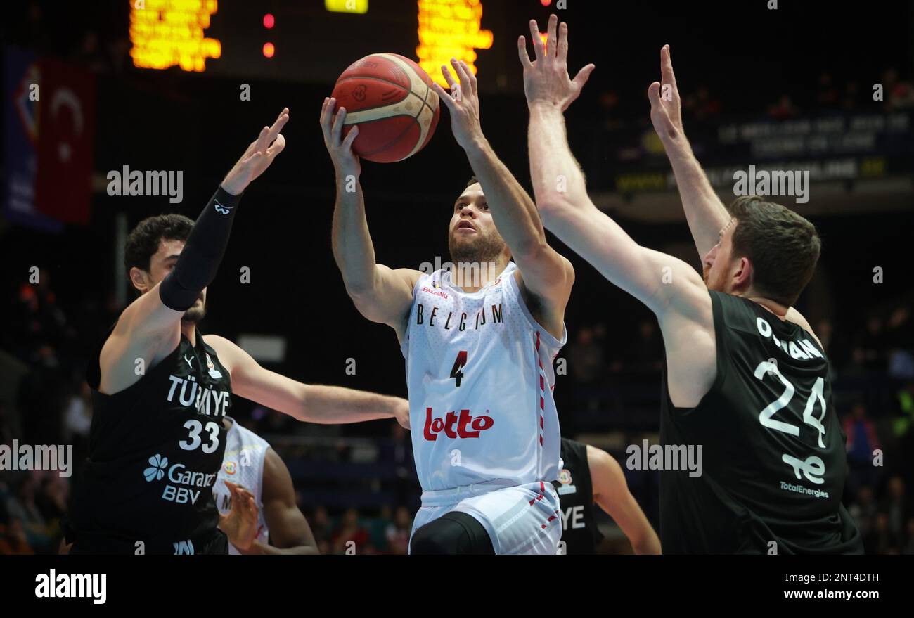 Jemappes, Mons, 27/02/2023, 33Turkey's Erkan Yilmaz and Belgium's ...