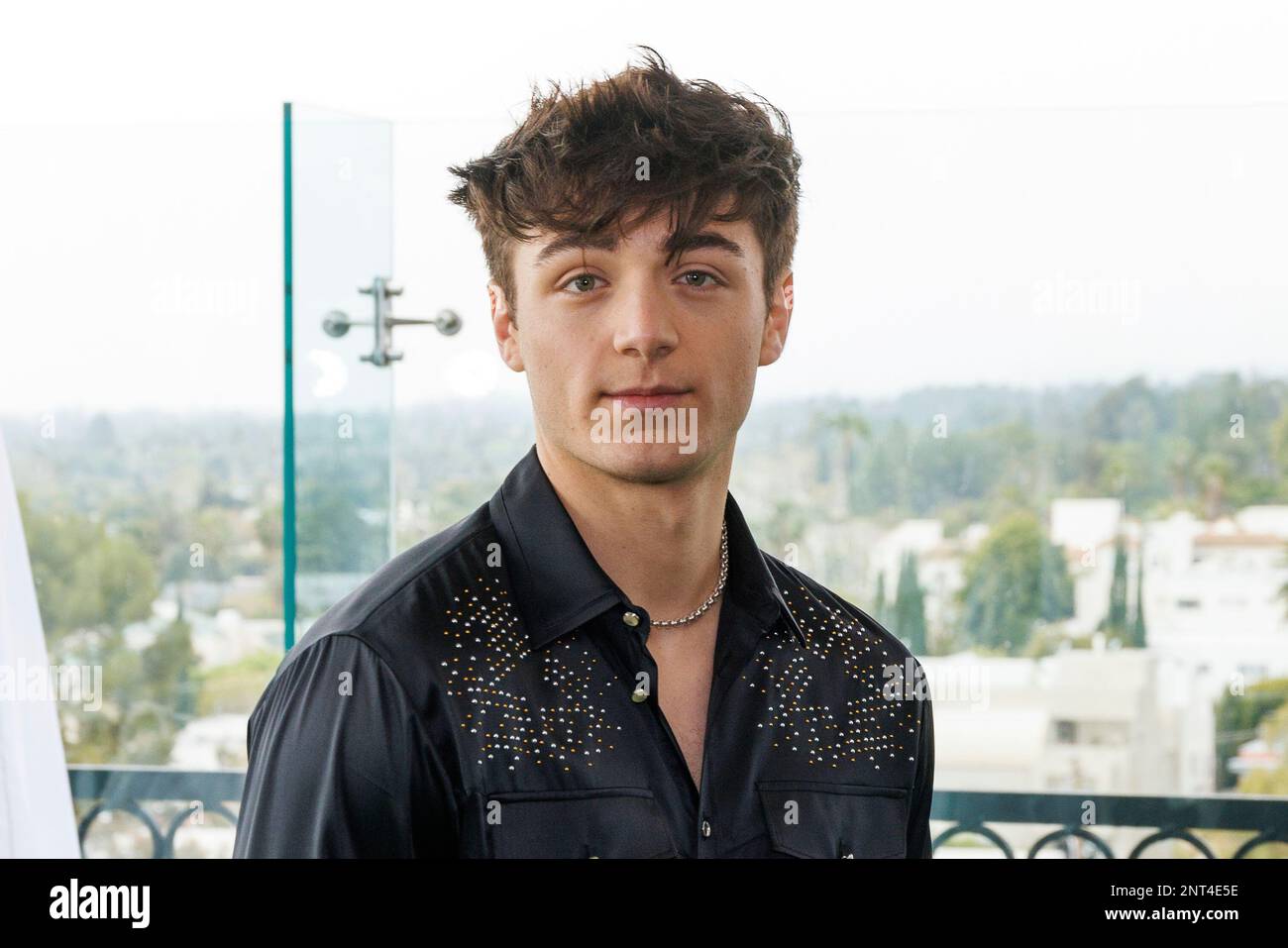 Asher Angel attends a photo call for "Shazam! Fury of the Gods" on ...