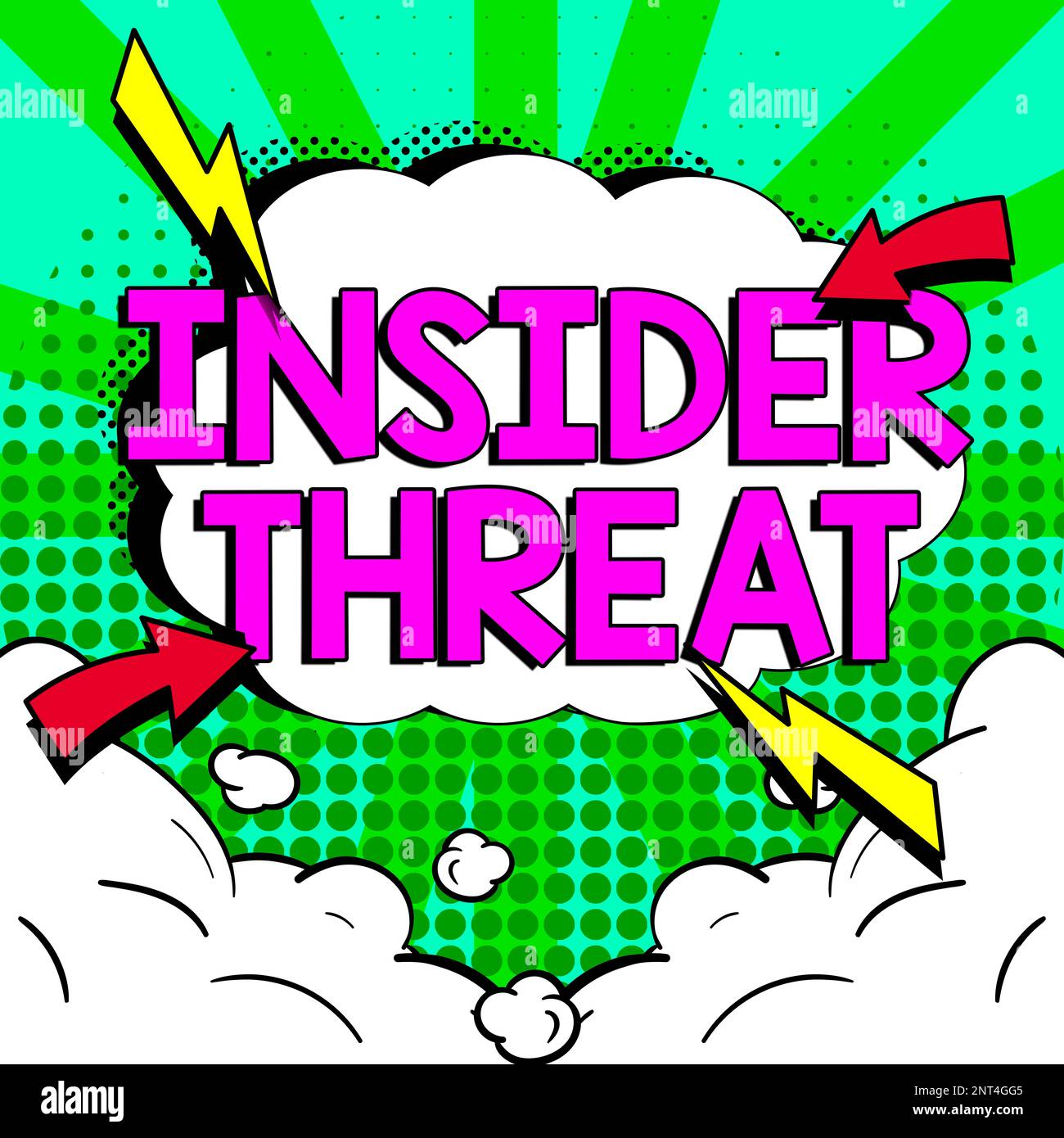 Text sign showing Insider Threat. Word Written on security threat that ...