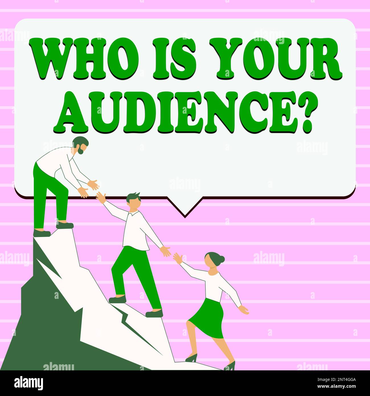 Sign displaying Who Is Your Audience. Concept meaning who is watching ...