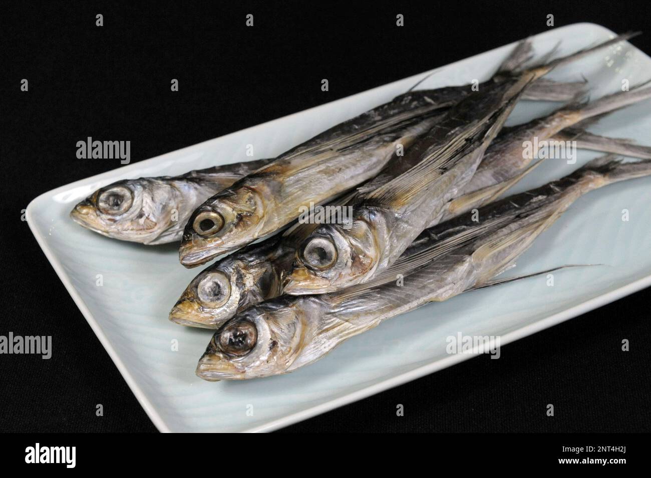 A picture shows taken on March 15, 2019 shows Niboshi, boiled and dried ...