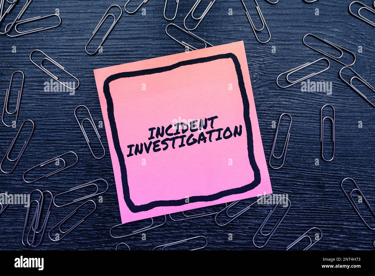 Text caption presenting Incident Investigation. Word Written on ...