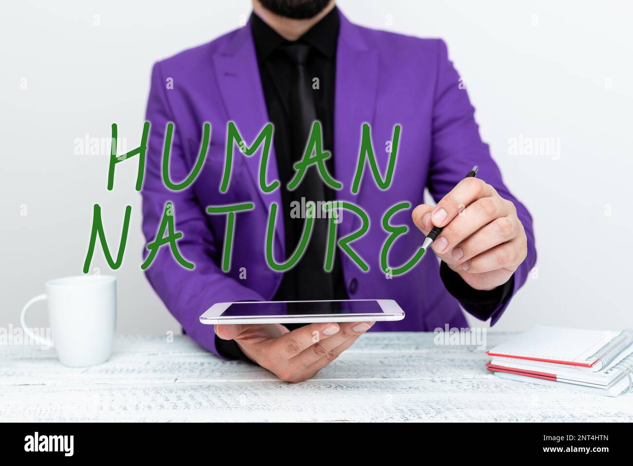 Text caption presenting Human Nature. Business concept psychological ...