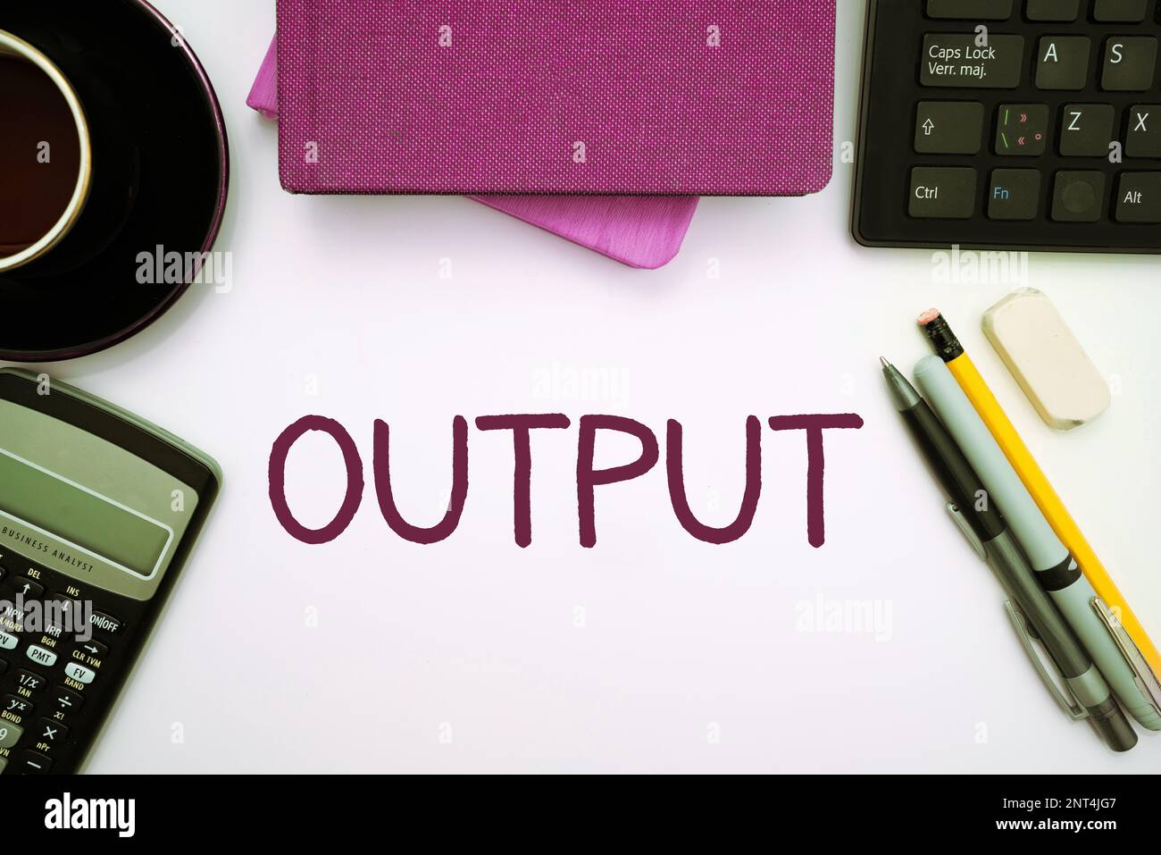 Writing displaying text Output. Conceptual photo the final result of ...