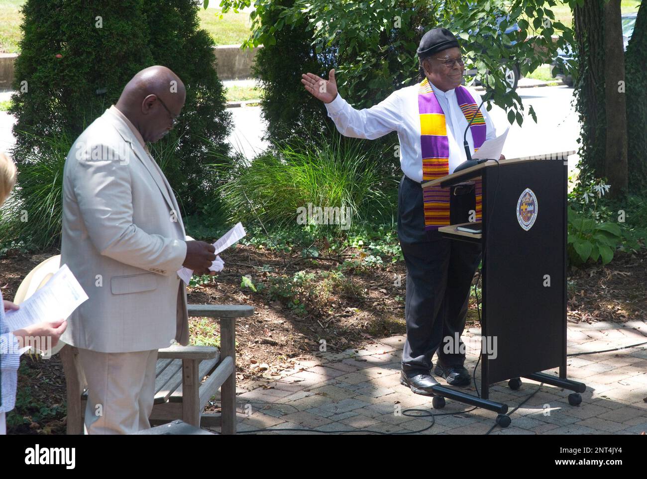 B. Ray Phanelson, a member of Christ Episcopal Church speaks about his ...