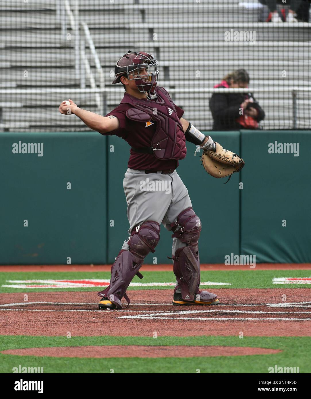 Iona College Gaels catcher Sam Punzi (12) during game played against ...