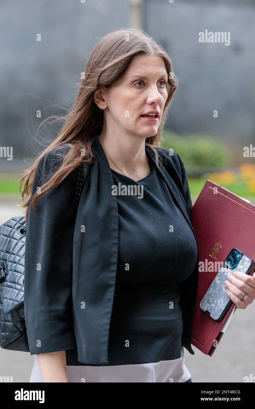Downing Street, London, UK. 27th February 2023. Michelle Donelan MP ...