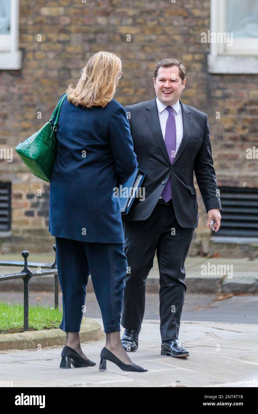 Downing Street, London, UK. 27th February 2023. Penny Mordaunt MP, Lord ...