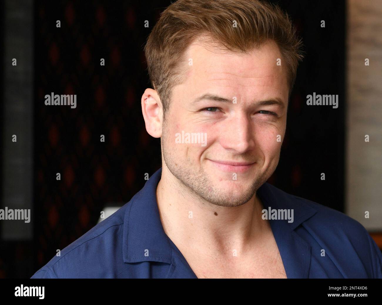 Taron Egerton, a Welsh actor, poses for photo during an interview ...