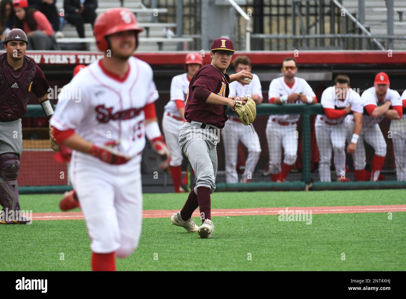 Iona College Gaels pitcher Michael Untracht (6) during game played ...