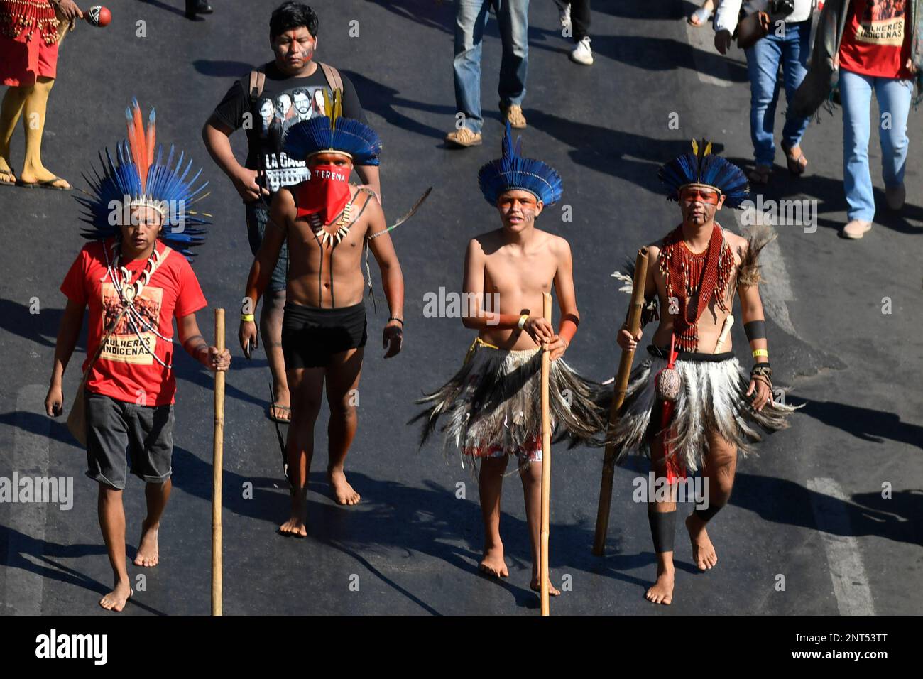 DF - Brasilia - 08/13/2019 - March of Indigenous Women - Several ethnic ...