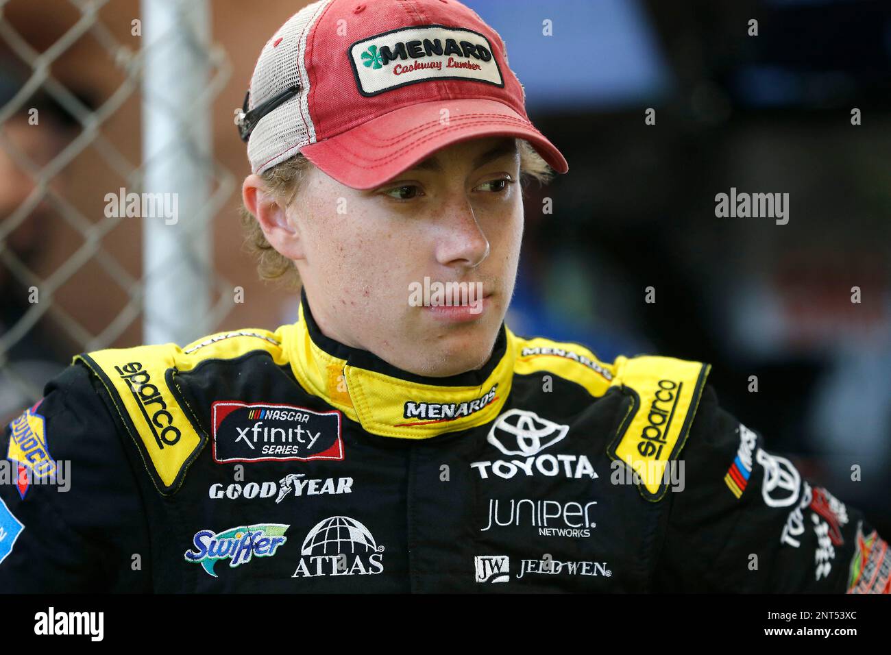 #19: Brandon Jones, Joe Gibbs Racing, Toyota Supra Menards/NRG during ...