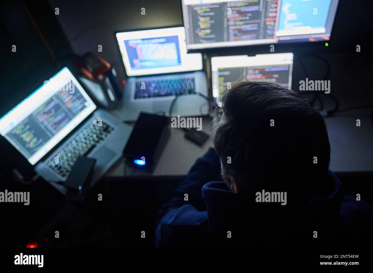 Berlin, Germany. 12th Feb, 2023. Illustration: Fictitious html pages ...