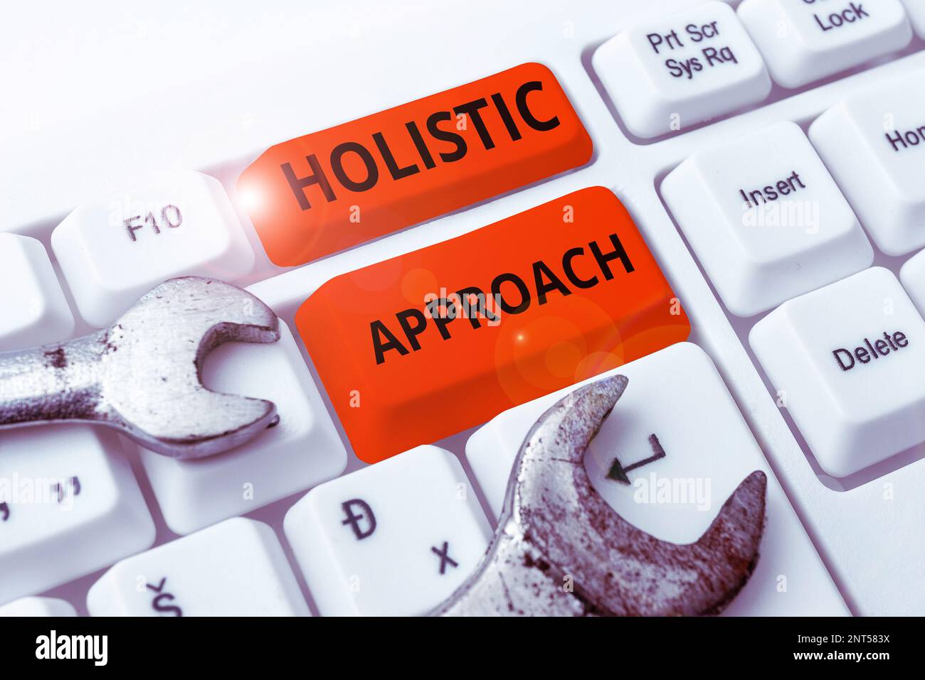 Inspiration Showing Sign Holistic Approach Word Written On Characterized Belief That Parts