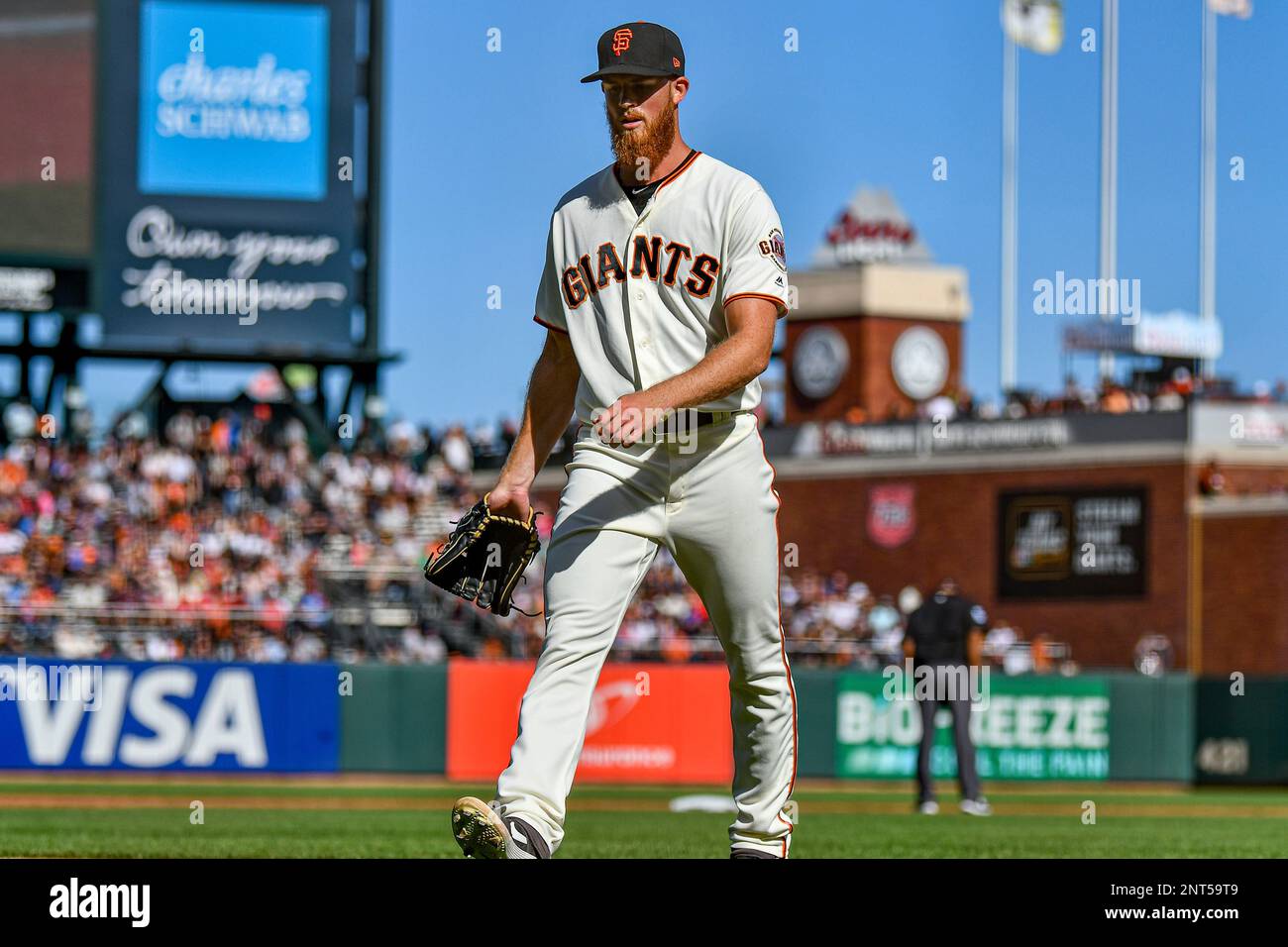 August 11, 2019: San Francisco Giants starting pitcher Conner Menez (51 ...