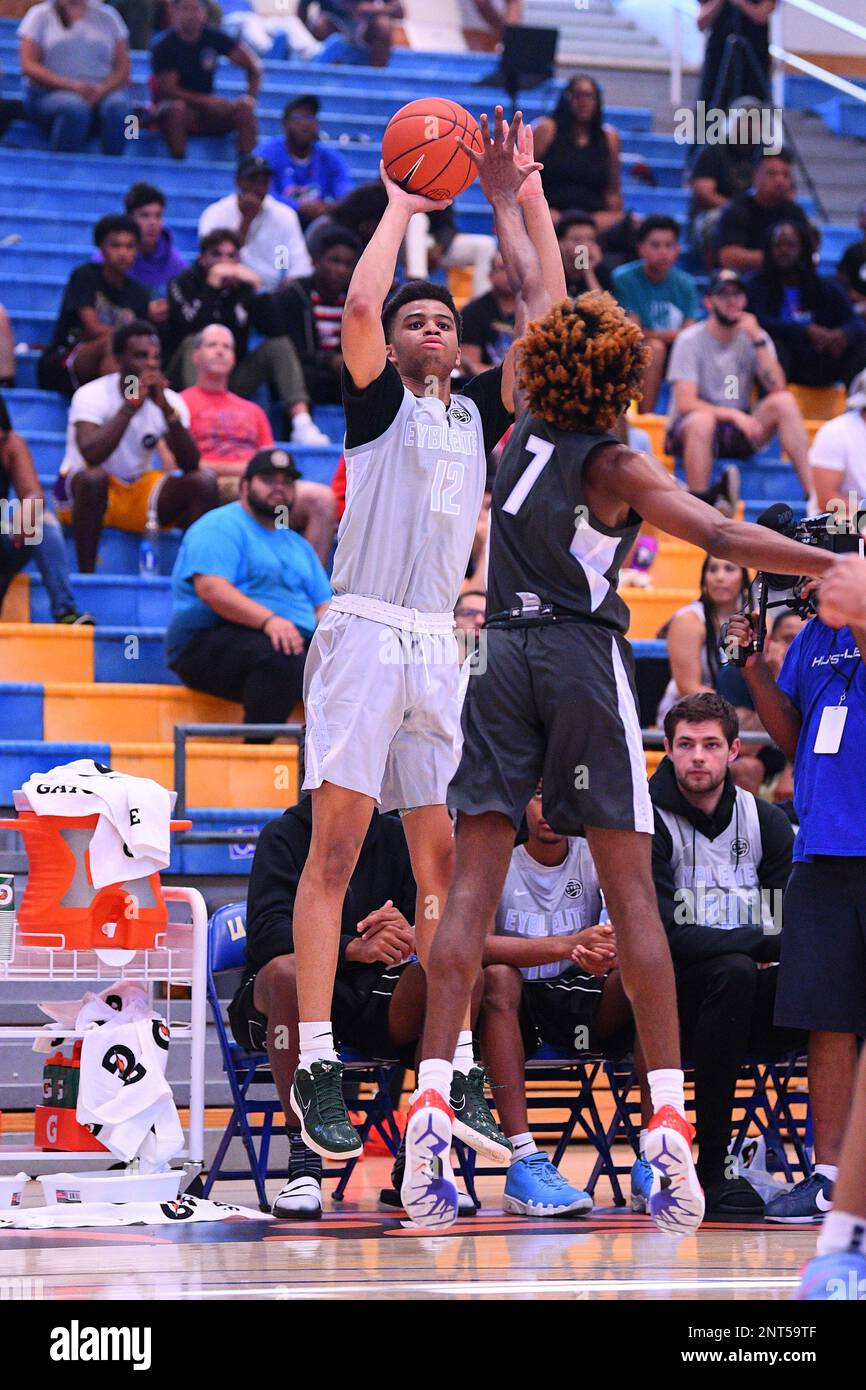 LOS ANGELES, CA - AUGUST 10: Jabri Abdur-Rahim takes a jump shot during ...