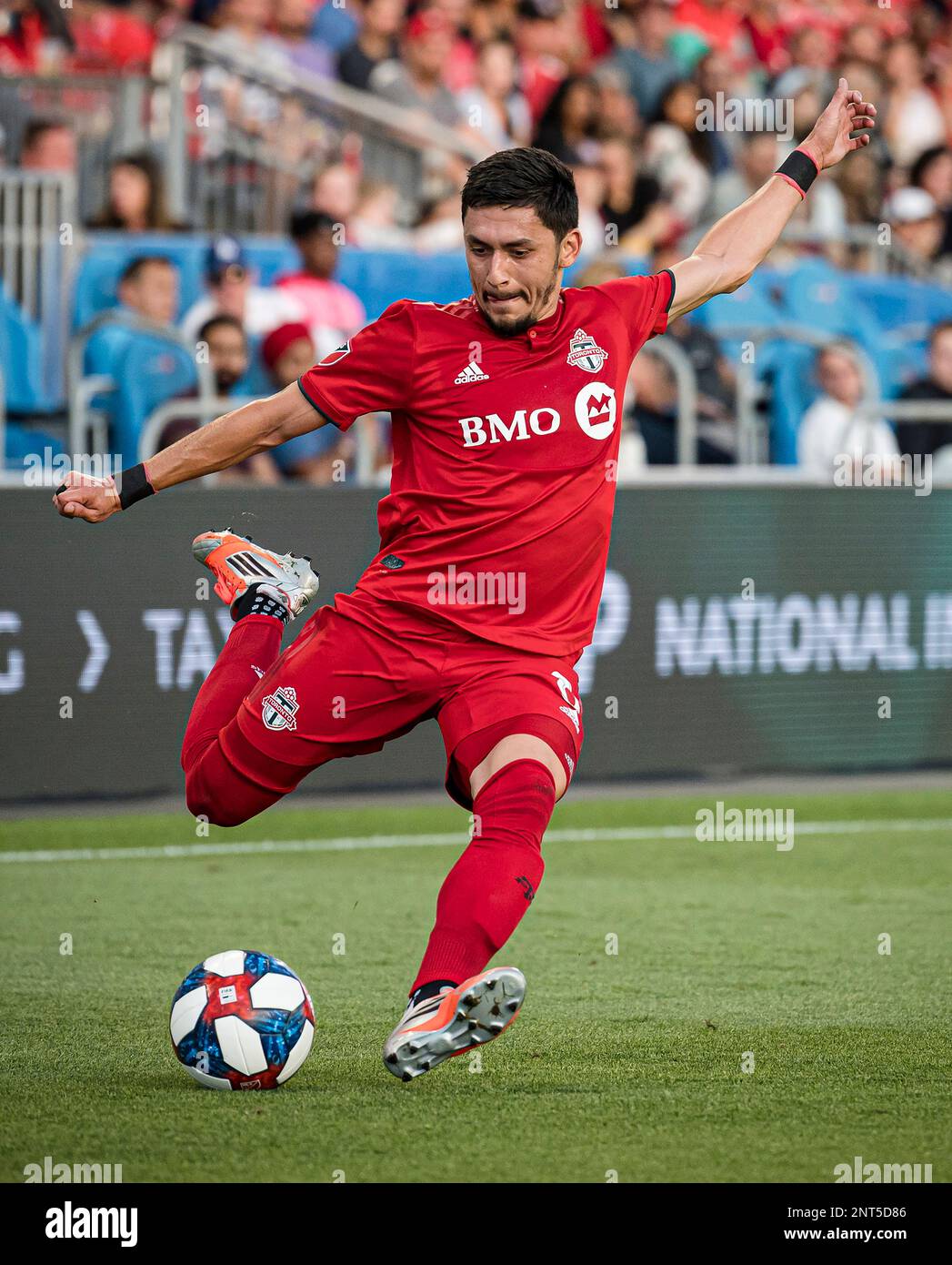 Toronto FC midfielder Marco Delgado shoots on Orlando City's net during ... Toronto FC midfielder Marco Delgado shoots on Orlando City's net during ...