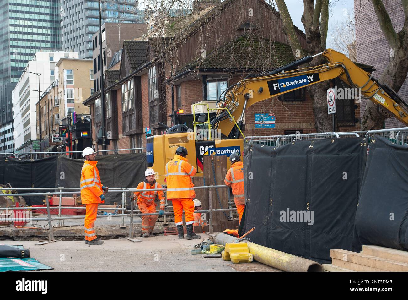 Euston, London, UK. 27th February, 2023. HS2 Ltd are doing vast amounts ...