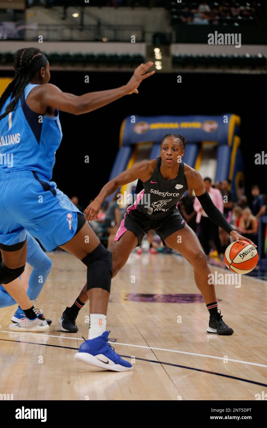 INDIANAPOLIS, IN AUGUST 10 2019: Indiana Fever guard Tiffany Mitchell ...