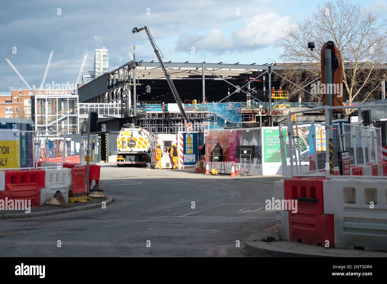Euston, London, UK. 27th February, 2023. HS2 Ltd are doing vast amounts ...