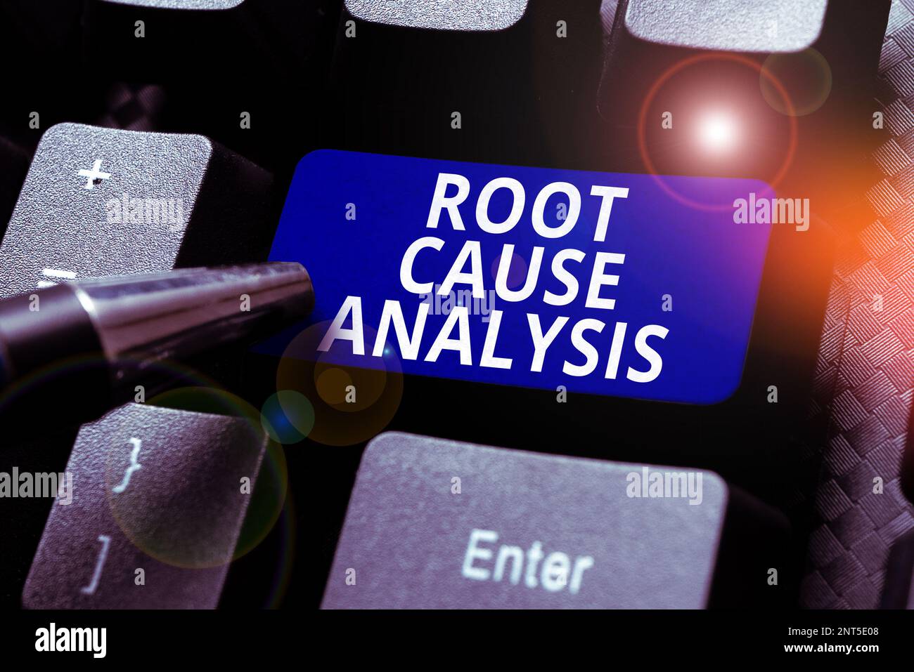 Handwriting text Root Cause Analysis. Internet Concept Method of Problem Solving Identify Fault ...