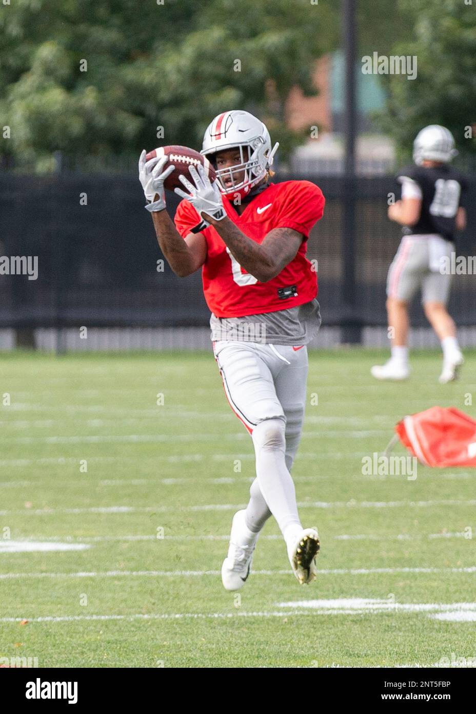 COLUMBUS, OH - AUGUST 10: Ohio State #6 Jameson Williams during ...
