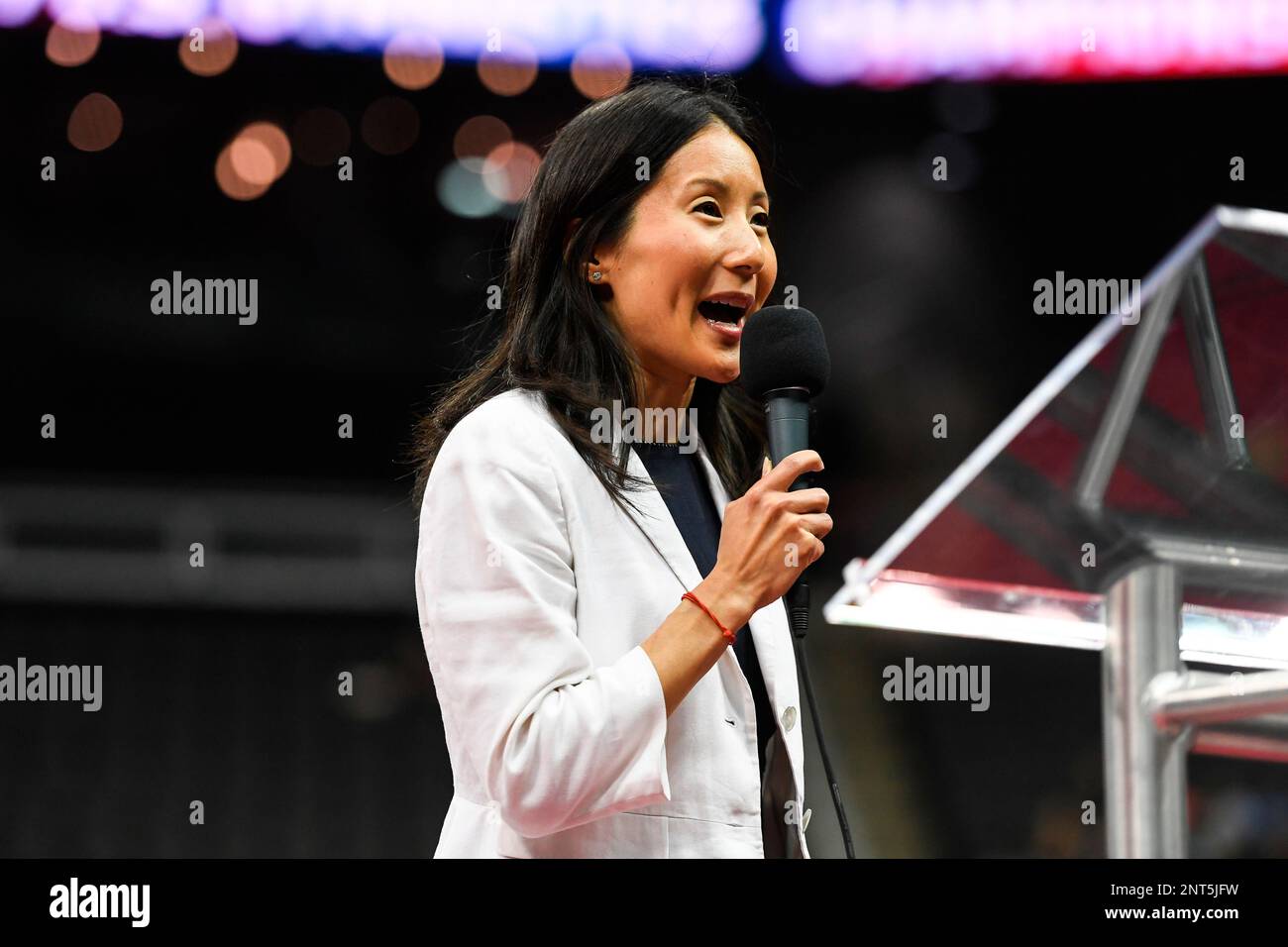 August 8, 2019, Kansas City, Missouri, US: USA Gymnastics President LI ...