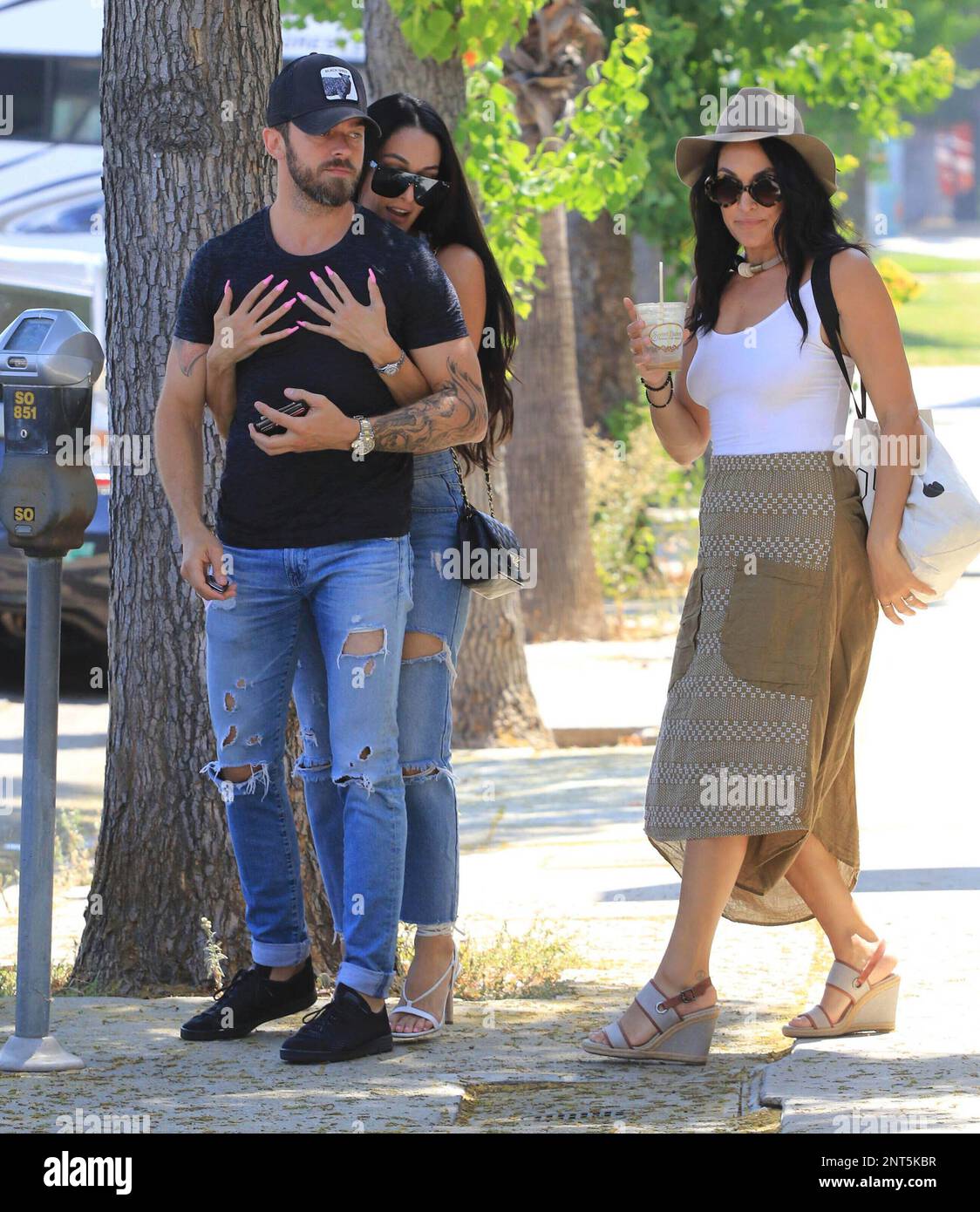 Photo by: gotpap/STAR MAX/IPx 2019 8/8/19 Nikki Bella, Artem ...